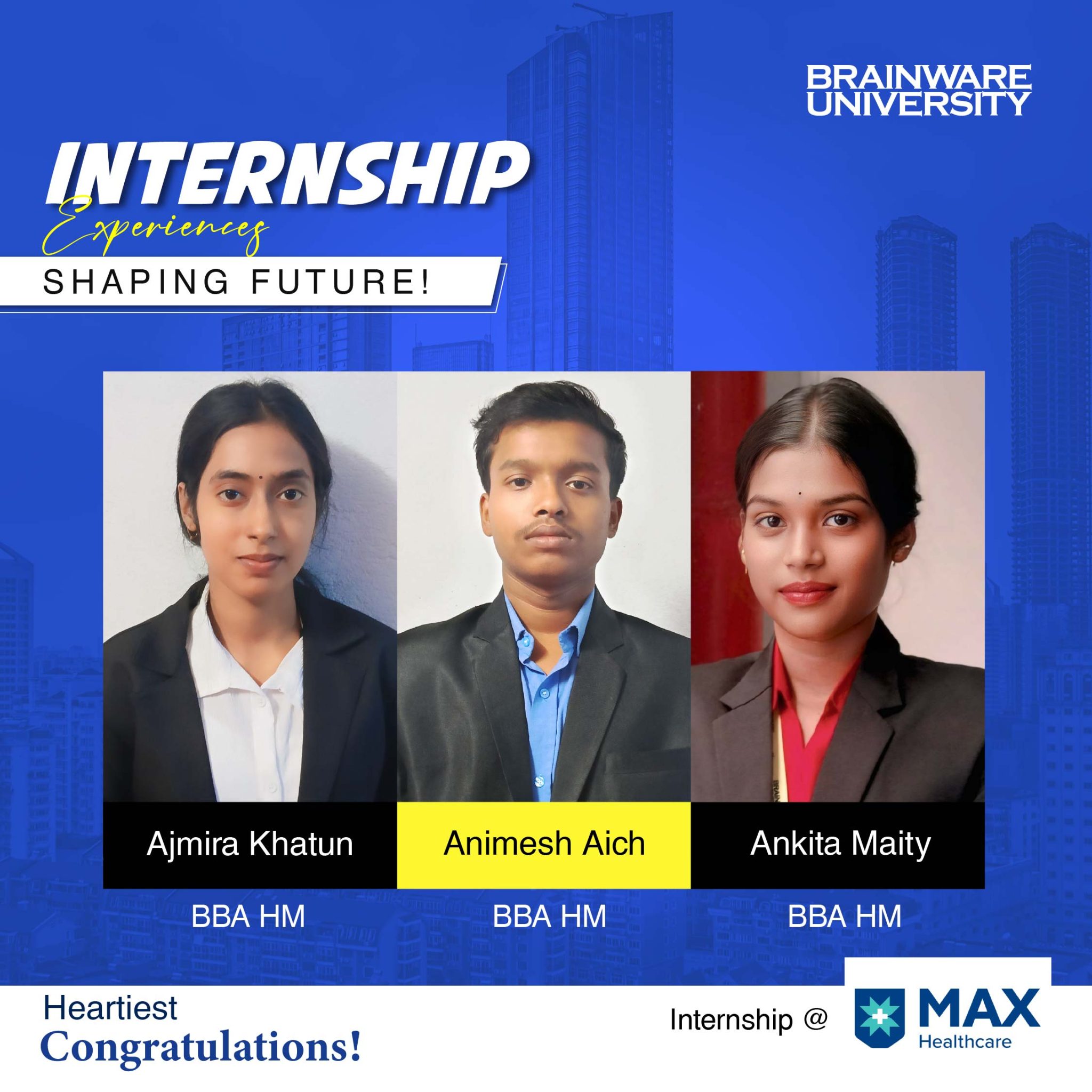 BBA Hospital ManagementInternshipMAX Healthcare – Internship