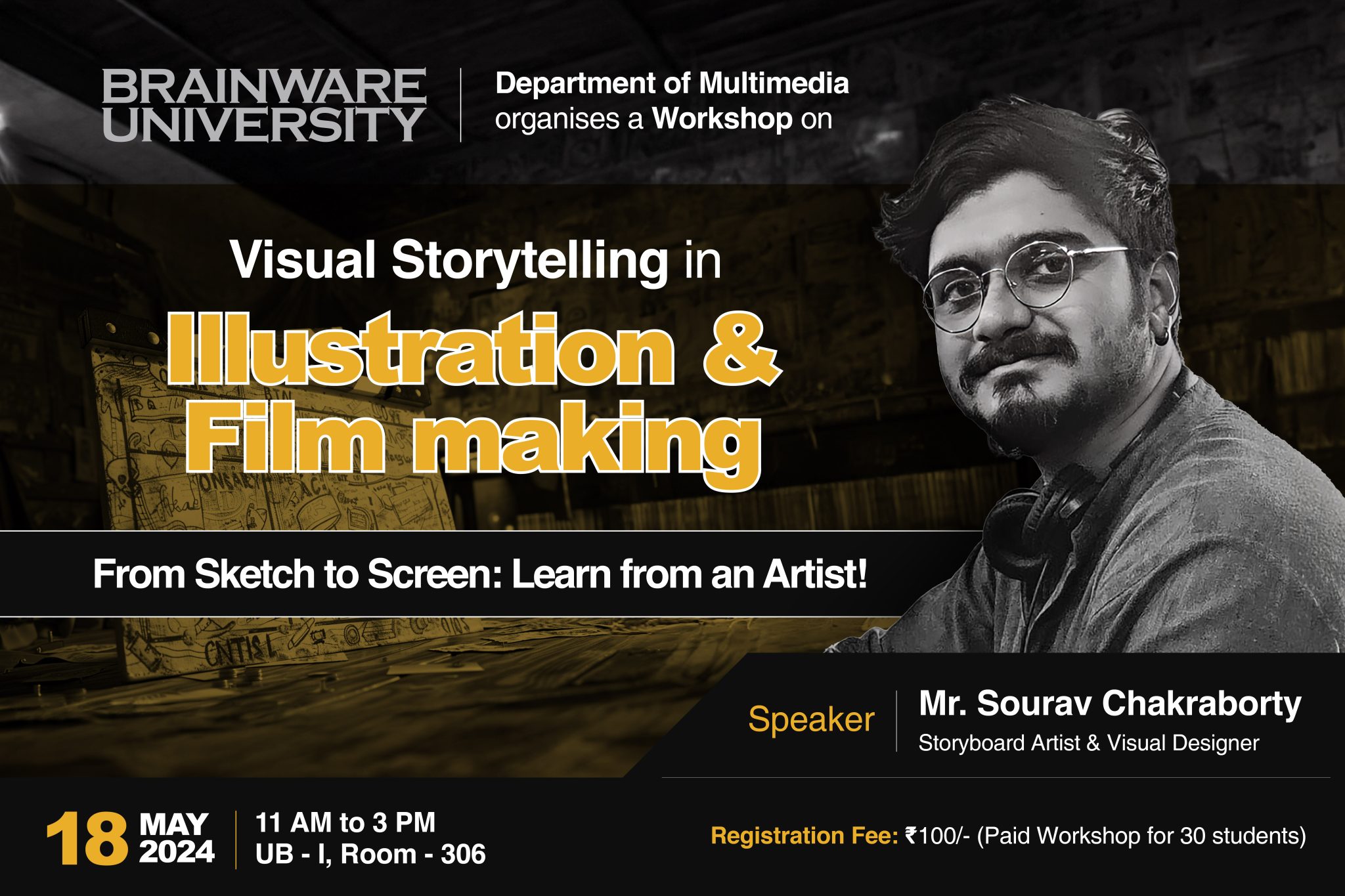 Visual Storytelling in illustration & Film making – News & Events