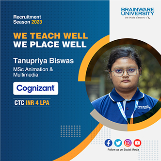 Tanupriya Biswas | MSc Animation & Multimedia | Placed @Cognizant ...