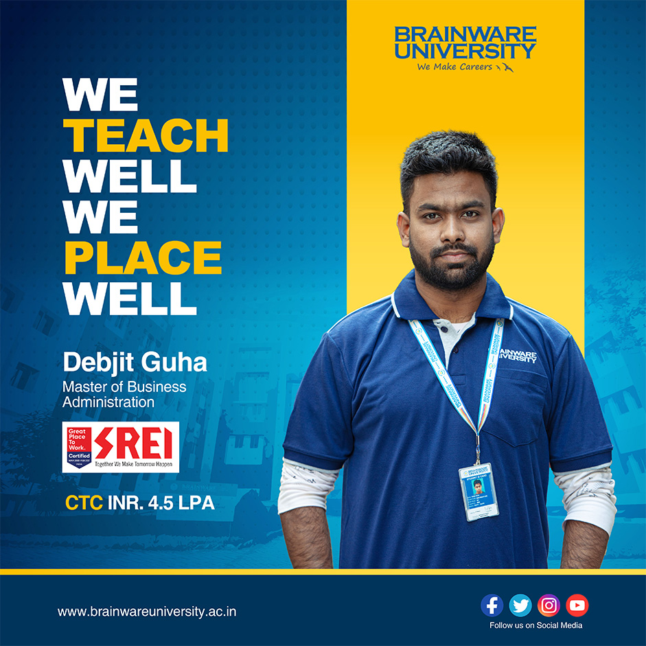 Debjit Guha | MBA – Brainware University Placement News